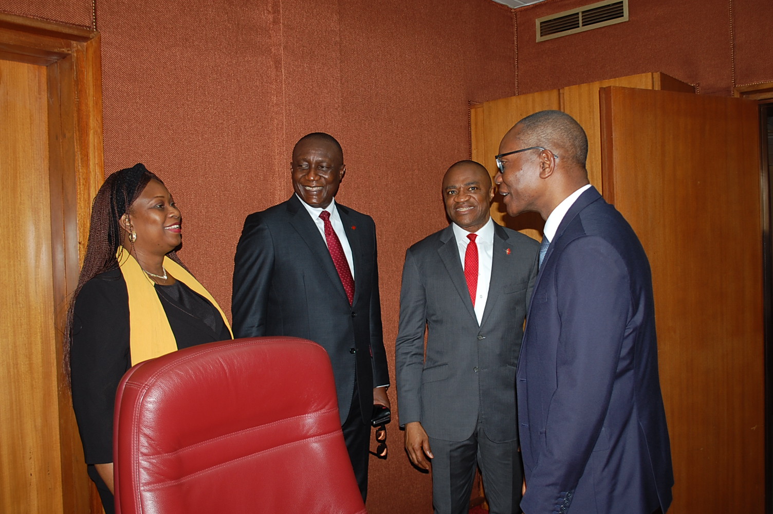 Oliver Alawuba, Directeur Général du Groupe UBA, en visite de travail ...
